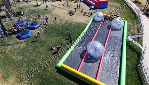 3 lane Zorb ball track rental - Hamster Ball Track Rental - Denver ...